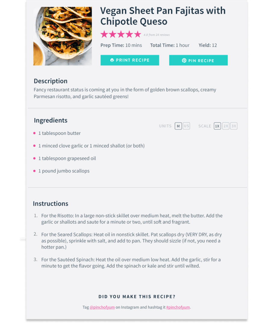 Tasty Recipes - The Best WordPress Recipe Plugin for Bloggers
